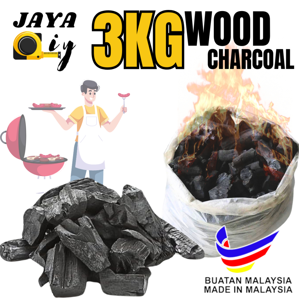 LOCAL 3kg± Charcoal / Arang Bakau / Mangrove Wood Charcoal / ️ Green ...