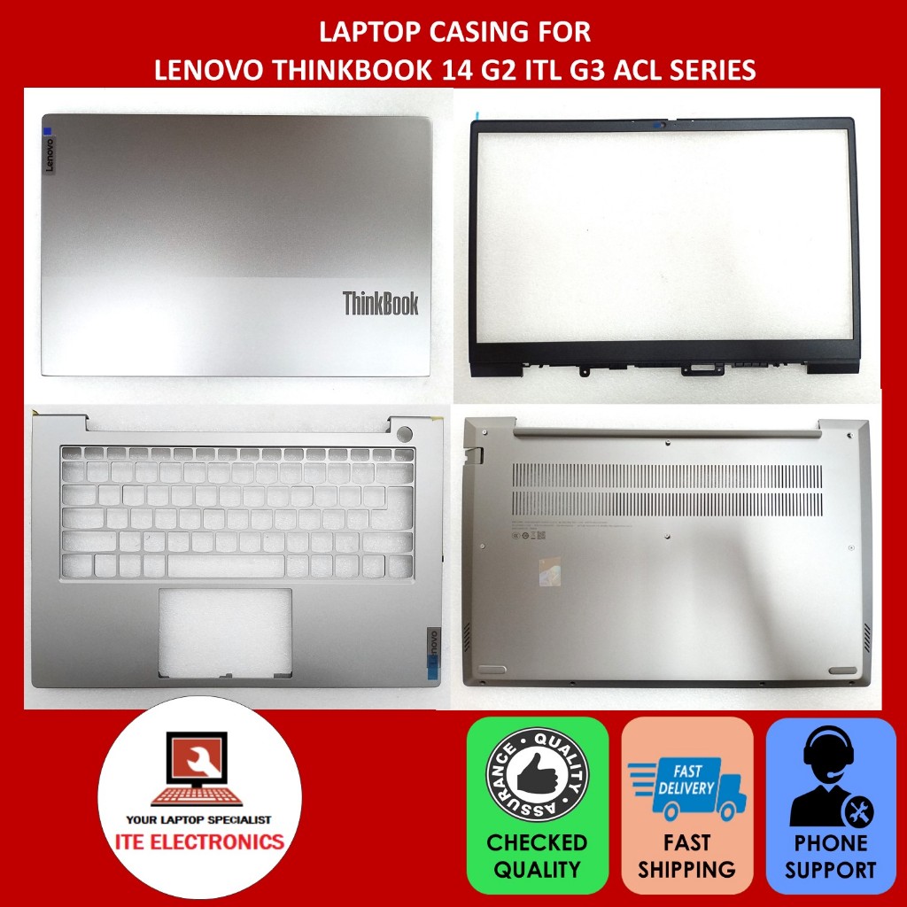 NEW LENOVO THINKBOOK 14 G2 ITL G3 ACL SERIES LCD FRONT CASING / BEZEL ...