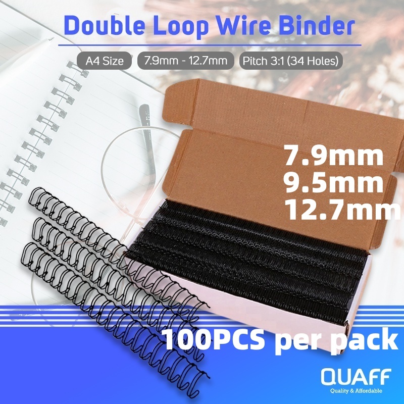 MCC Double Loop Wire Metal Ring Binder A4 Binding loose leaf A4 binder ...
