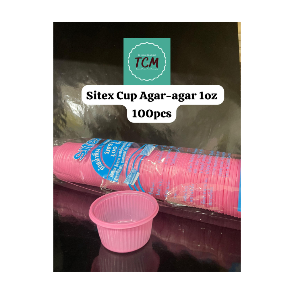 1oz Disposable Sitex Cup Agar-Agar 100pcs per pack / Cawan Agar- Agar ...
