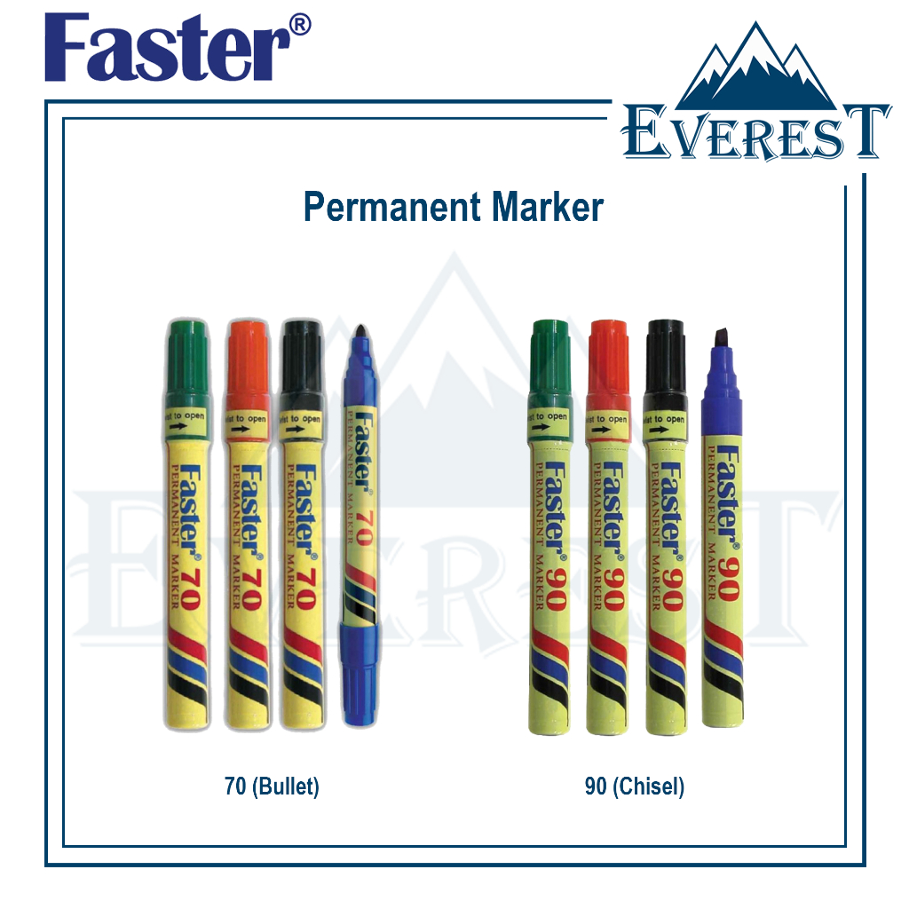 [EVE] Faster 70 Permanent Marker (Bullet Nib) Faster 90 Permanent ...