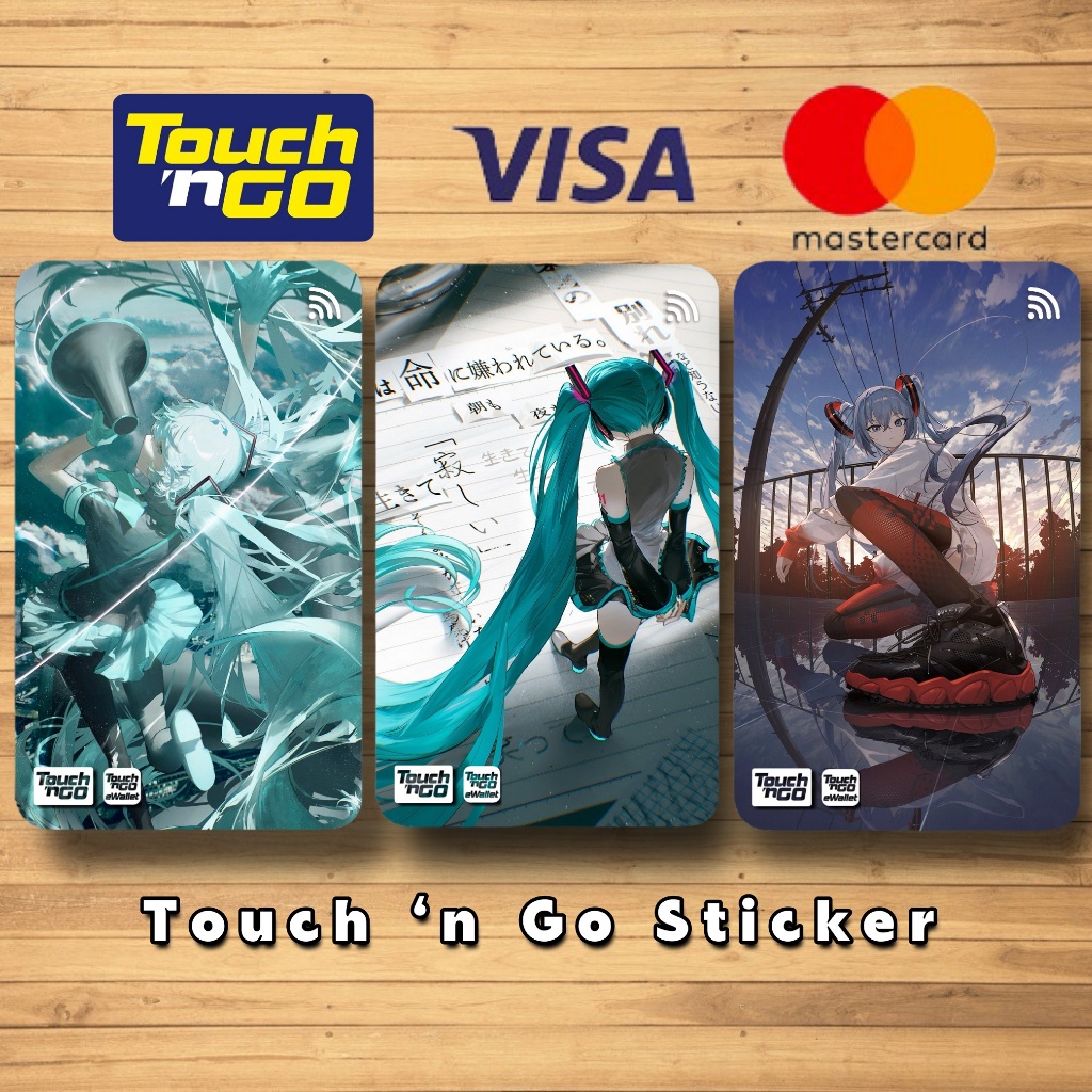 ( MIKU Series ) Touch n Go Card Sticker Cover TNG / MASTER / VISA ...