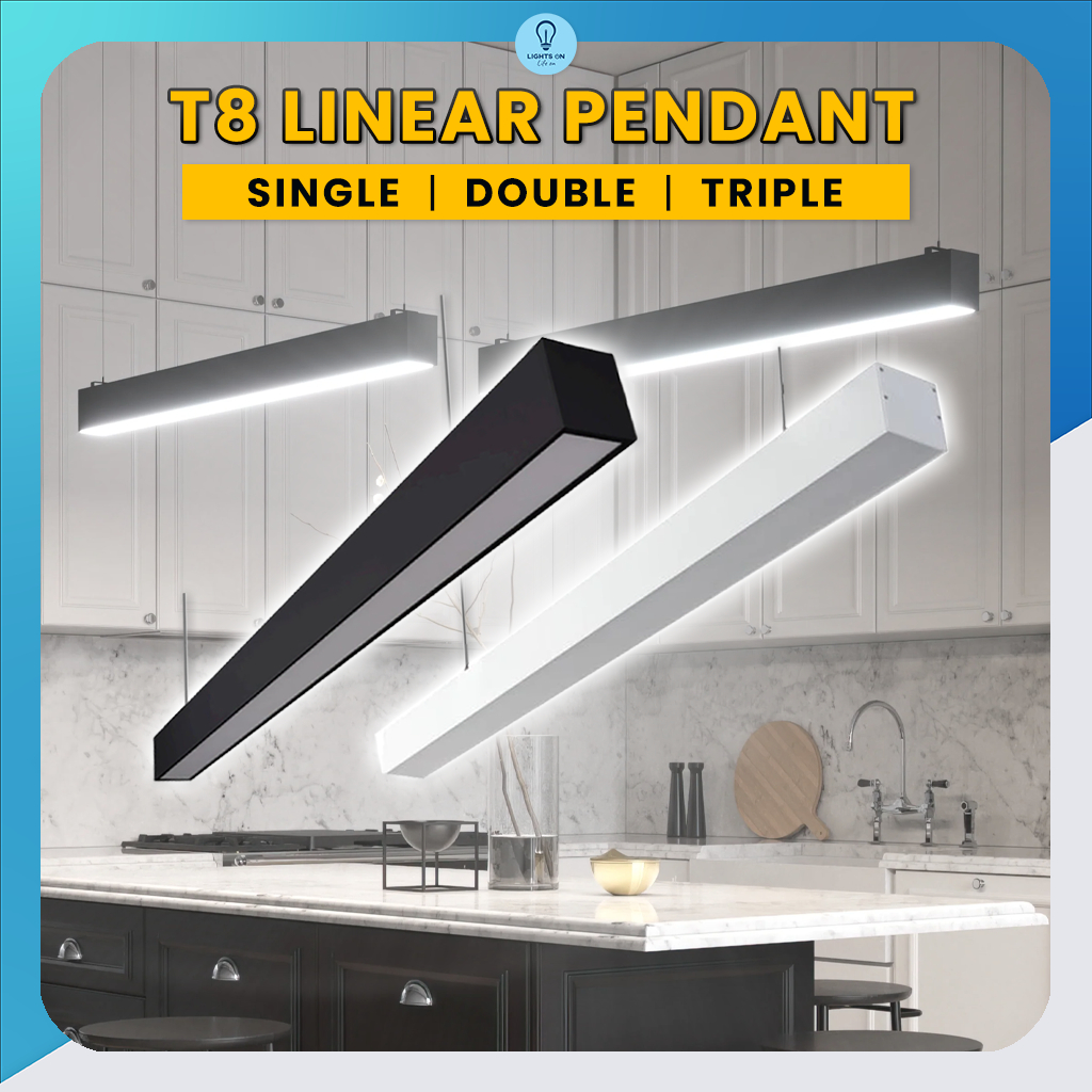 4FT T8 Linear LED Light Casing Kalimantang Tube Fitting Ceiling Wall ...