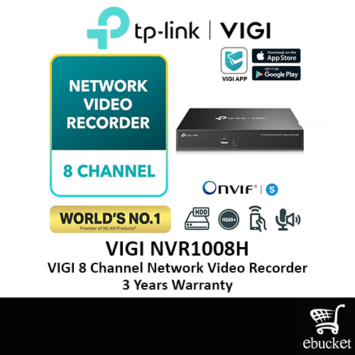 TP-Link Vigi NVR1008H CCTV 8 Channel NVR ( 8CH IP Network CCTV Video ...