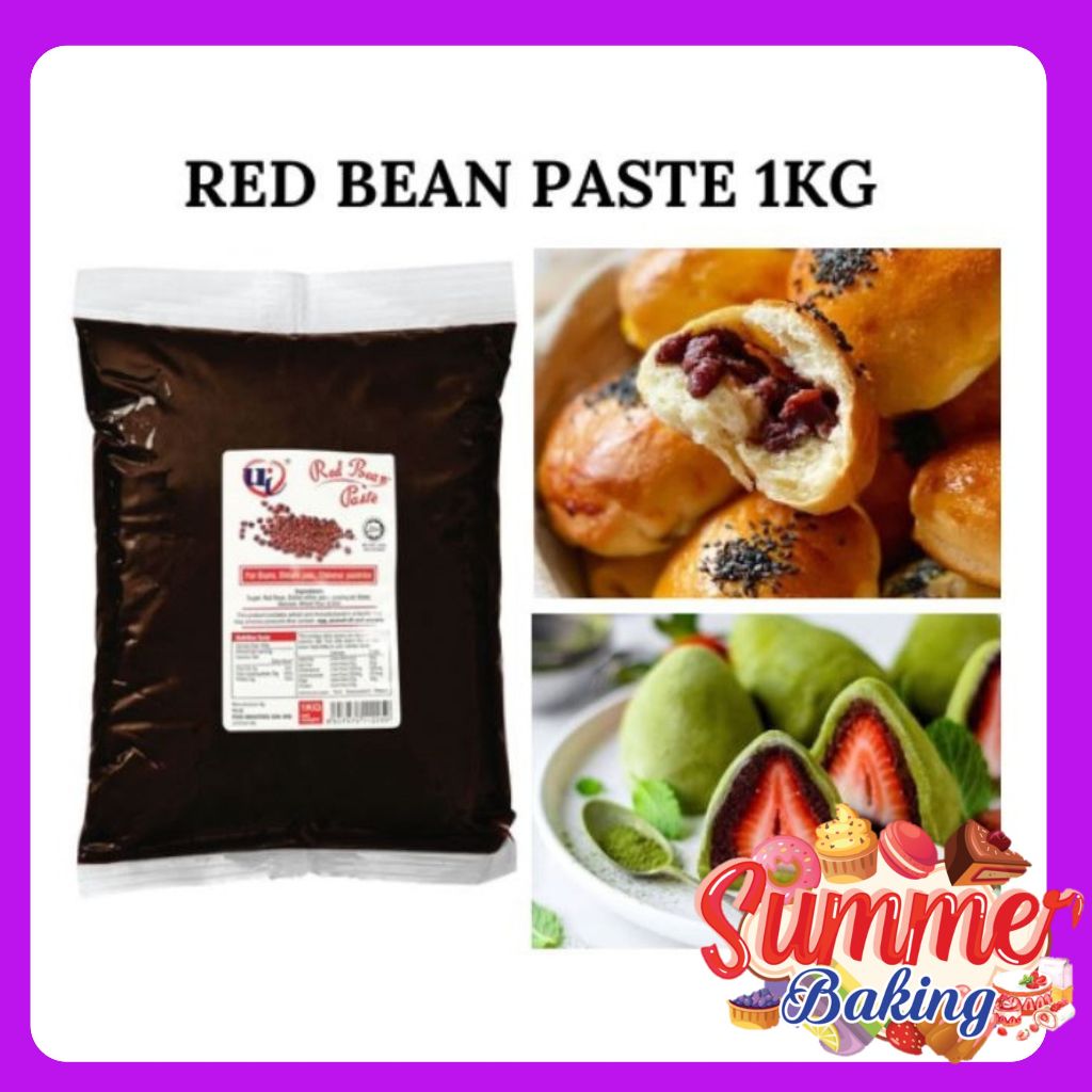 MERAH Red Bean Paste 1kg Red Bean Filling/ 1kg Red Bean Paste 1kg Red ...