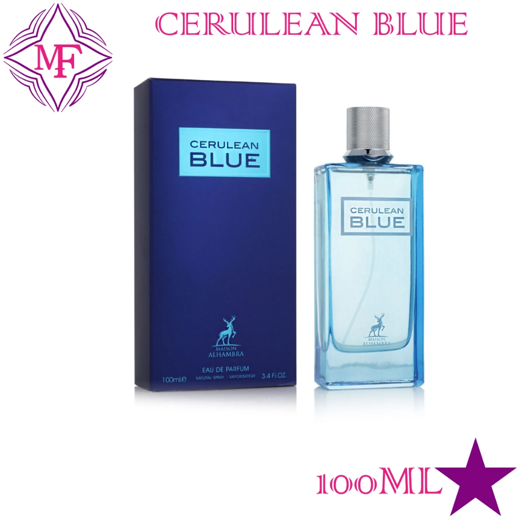 CERULEAN BLUE EAU DE PERFUME SPRAY 100ML MAISON ALHAMBRA FOR MEN 100% AUTENTIC FROM | Shopee ...