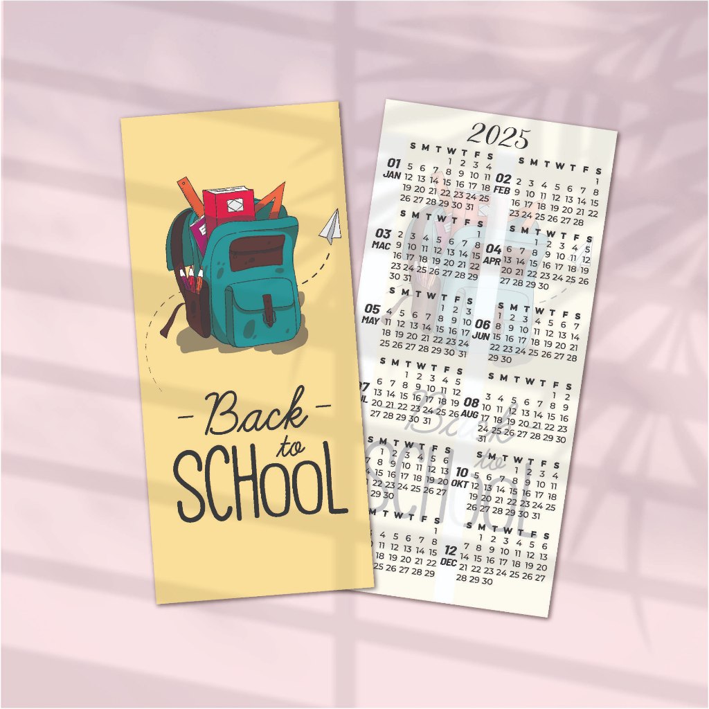 CALENDAR 2025/KALENDAR 2025 BOOKMARK / DOORGIFT / / STUDENT / TEACHER ...