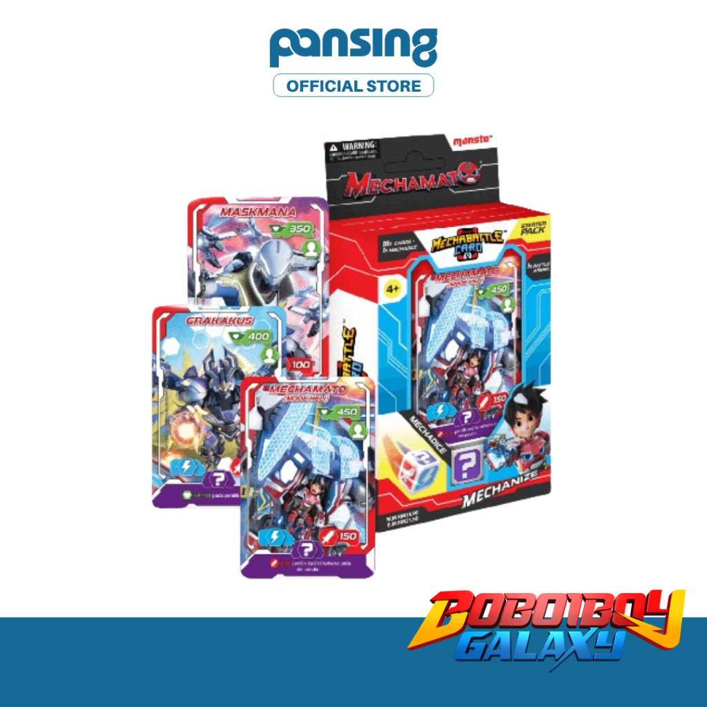 BOBOIBOY Mechabattle Card : Starter Pack Kad Trading Card Game TCG (18 New Cards with Posters ...
