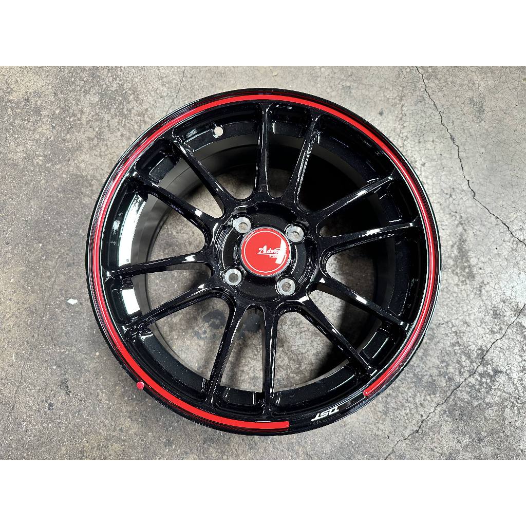 NEW 15x7J Advanti Ameros Rim (set of 4) Black 4x100 for Axia Bezza Myvi Vios Yaris Jazz City ...