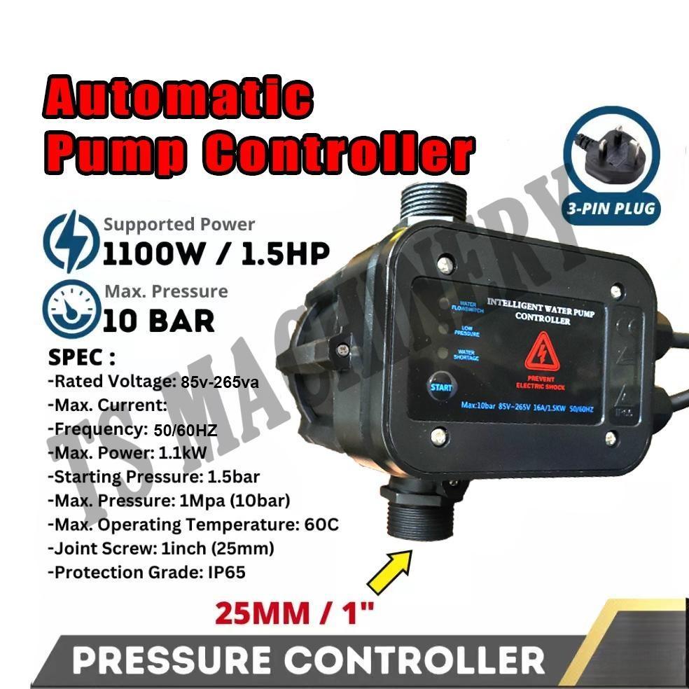 PRESSURE CONTROLLER 1HP 240V 1.1kW AUTOMATIC SWITCH ELECTRONIC PRESSURE ...