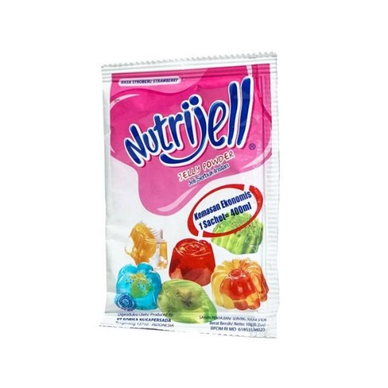 Nutrijel Rasa Stroberi / Strawberry Multipack Jelly Pudding 1 Box 12 ...