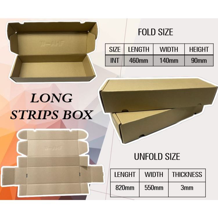 Long Strips Box (1 set 10 pcs) Second Hand Carton Box - Packaging Box ...