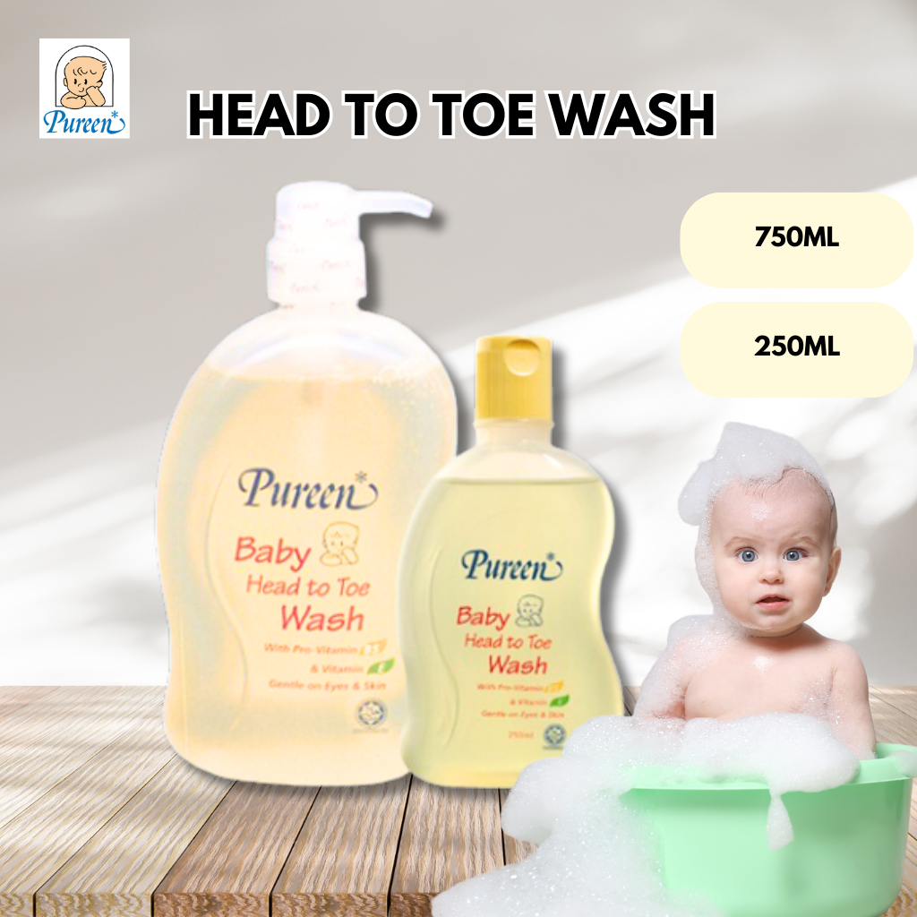 PUREEN HEAD TO TOE WASH with Pro-Vitamin B5 & Vitamin E 250ML/750ML ...