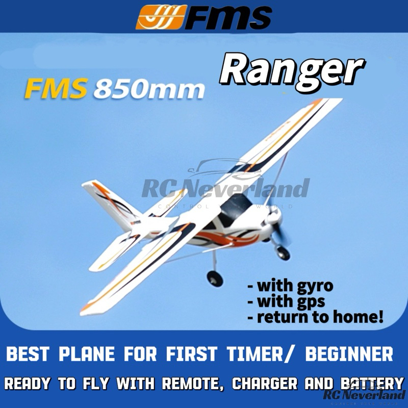 FMS 850mm ranger with gyro and gps RTF to fly kapal remote control ...