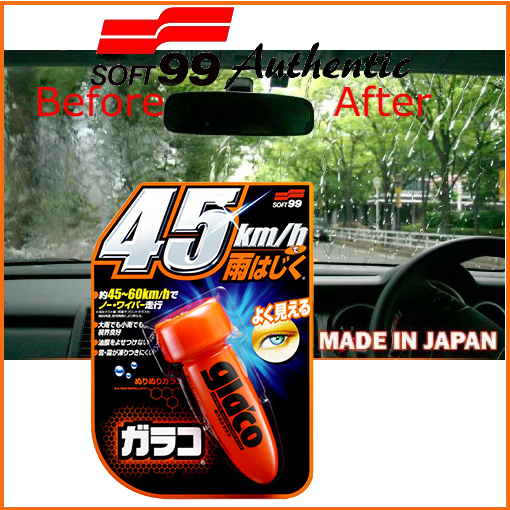 SOFT 99 Glaco Roll-On Rain Repellent Coating 75ml Soft99 Japan Rain-X Chemical Liquid Super ...