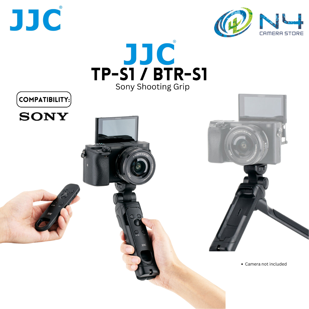 JJC TP-S1 Wireless Bluetooth Shooting Grip & Tripod for Sony A7R V A7 IV III A7IV A7III A7C ...