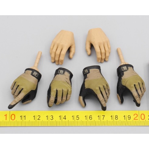 Miniature 1/6 Scale Easy&simple ES 26063 Gloves Hands for 12" Action ...