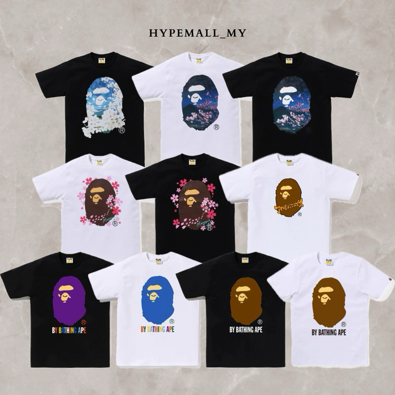 A Bathing Ape - Bape Tee Collection 14 (Sakura Photo, Colors Ape Head ...