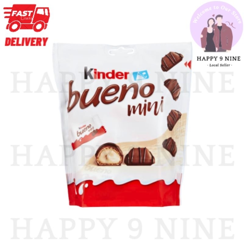 Kinder Bueno Mini is a milk chocolate covered wafer with smooth milk ...