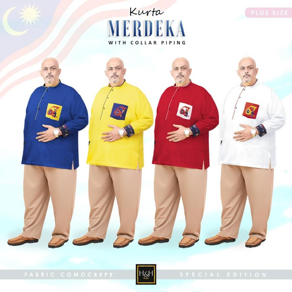 Merdeka 2024 Special Edition Plus Size Merdeka 2024 Elegant Kurta for ...