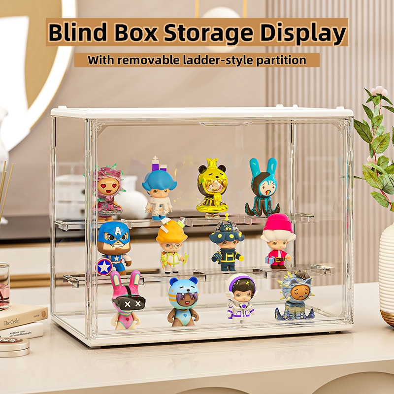 Blind Box Display Cabinet Acrylic Organizer Rack Transparent Display ...