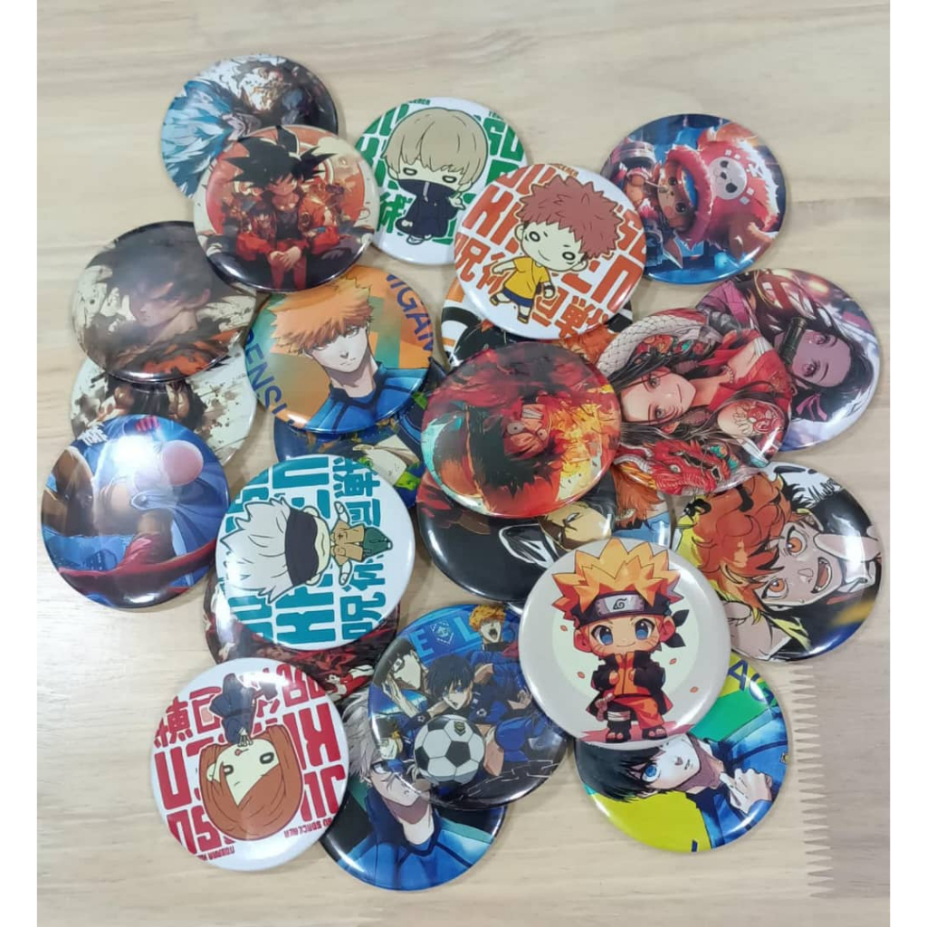 Anime Metal Badge Pin 动漫胸章 _Collectible Naruto_Jujutsu Kaisen_Demon ...