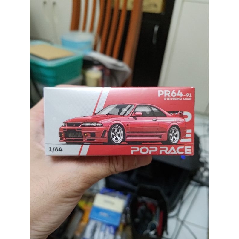 Pop Race Nissan GT-R R33 Nismo 400R Super Clear Red | Shopee Singapore