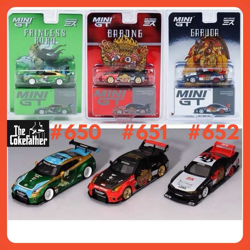 MINI GT MIZU DIECAST 650 651 652 LBWK Nissan GTR R35 MINIGT Barong ...