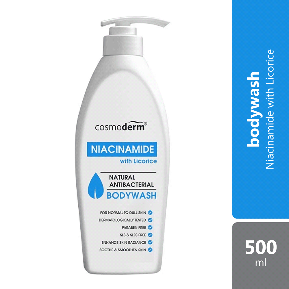 [EXP : 05/2026] Cosmoderm Niacinamide BodyWash (500ml) | Shopee Singapore