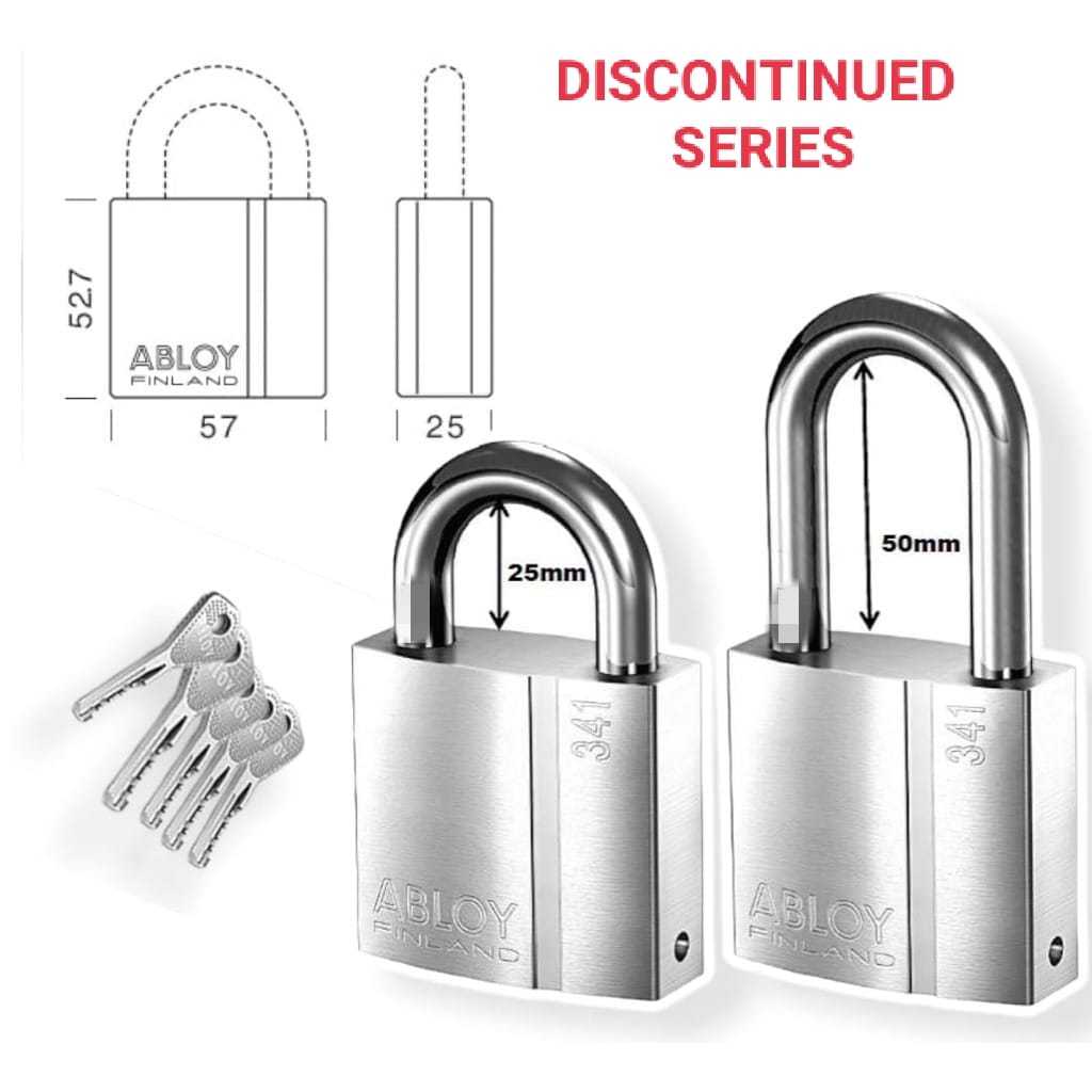ABLOY PL341 BRASS PADLOCK IN PROFILE KEY (SHORT/LONG SHACKLE) | Shopee Singapore
