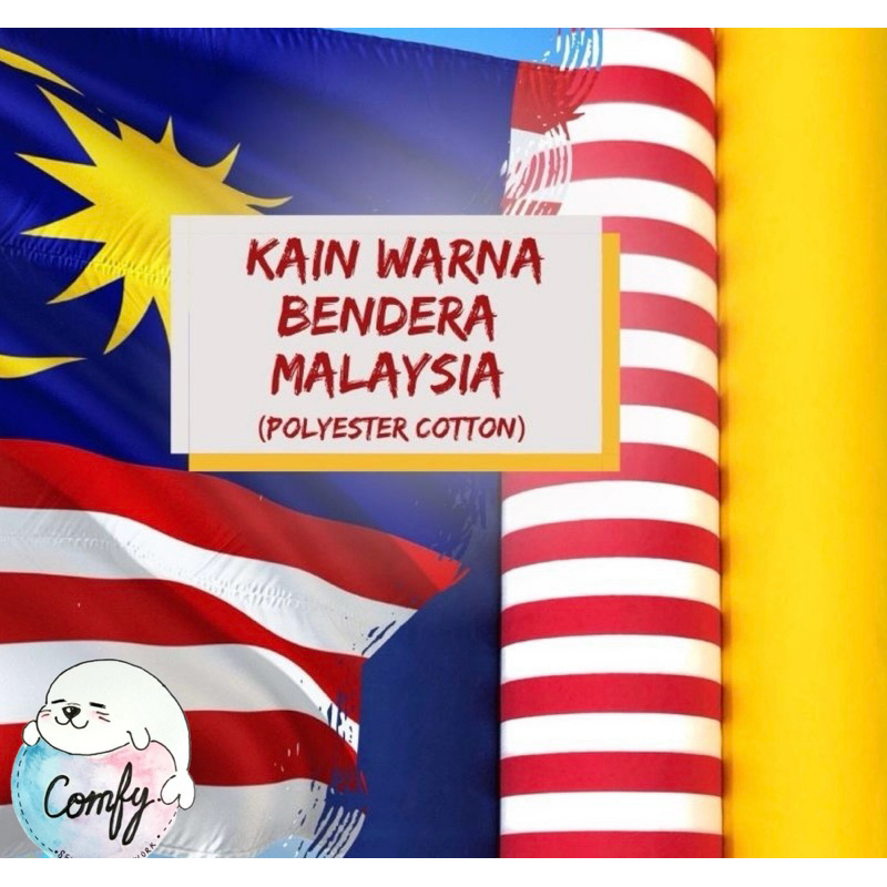 Kain Merdeka Jalur Merah Bendera Baju Merdeka / 1 inch Red Stripe ...