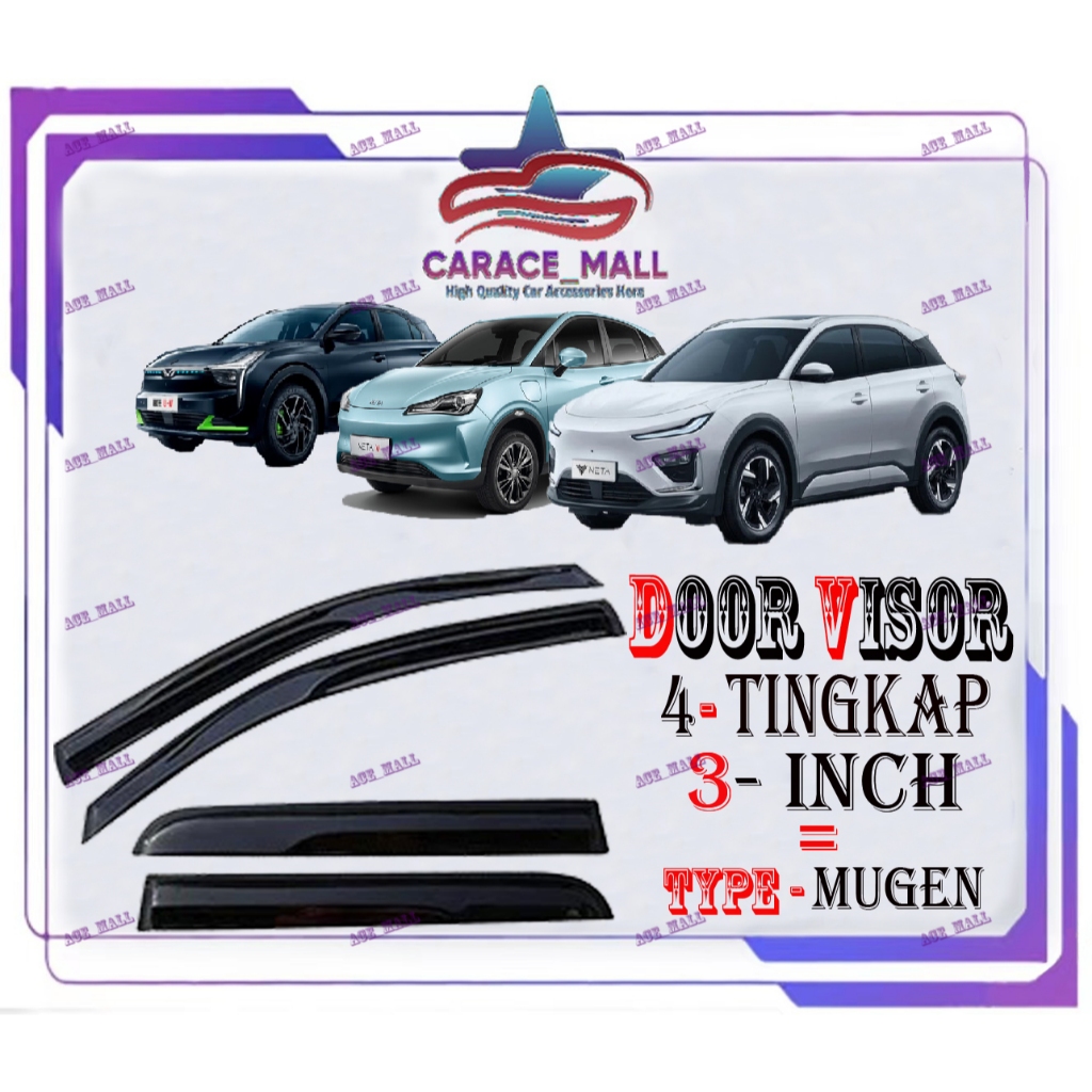 Neta V 4 Tingkap Air Press Window Kereta Door Visor Besar Mugen Door ...