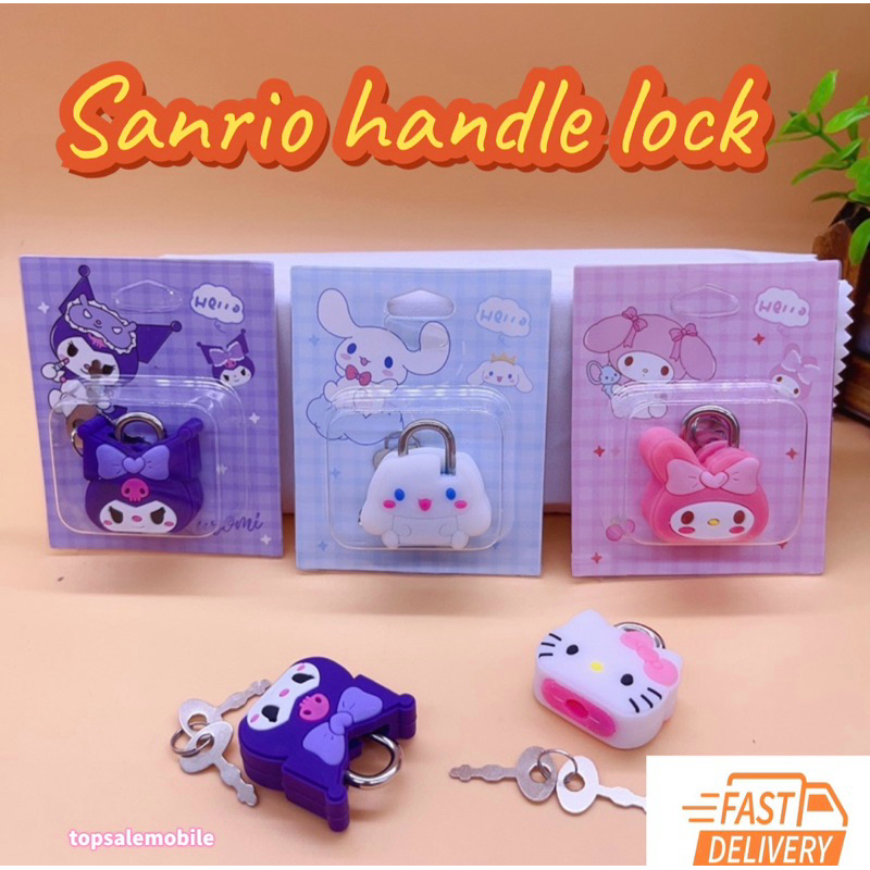 Sanrio handle lock kuromi melody padlock luggage bag drawer lock ...