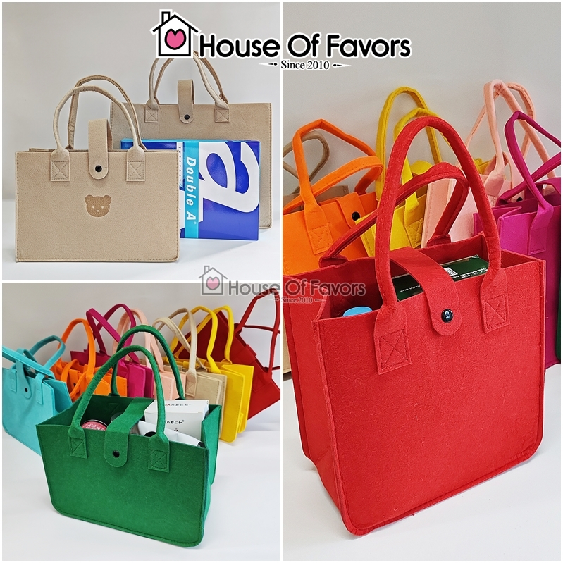 Small Large Size Felt Bag Doorgift Corporate Event Goodies New Year CNY ...