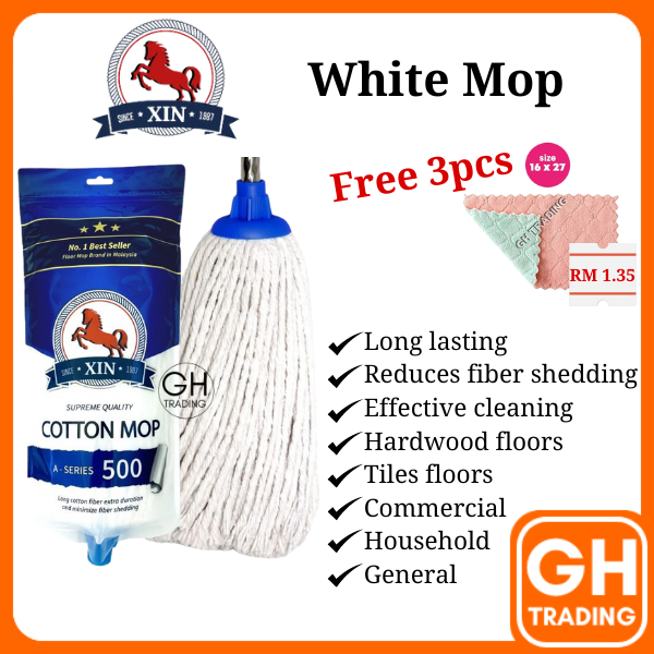 Floor Mop Lantai Biasa Cotton Mop Moop Lantai Mob Lantai Heavy Duty Mop ...