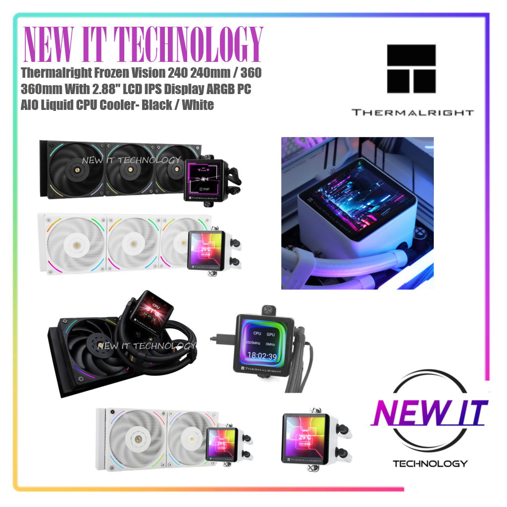 Thermalright Frozen Vision 240 240mm / 360 360mm With 2.88" LCD IPS ...