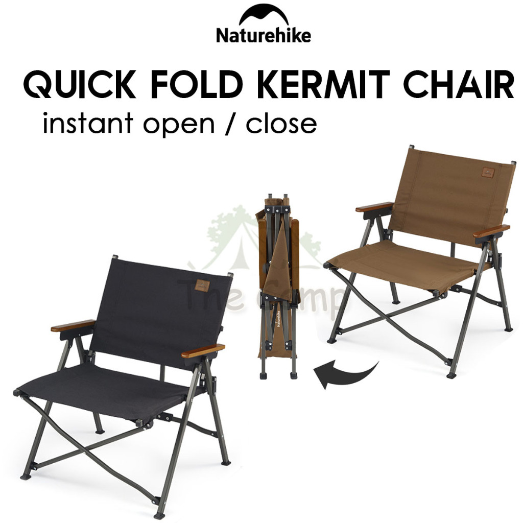 Naturehike Twilight L04 Quick Fold Kermit Chair Outdoor Camping Instant ...