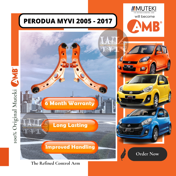 Muteki Lower Arm Perodua Myvi Se Lagi Best Icon 2005 - 2017 Heavy Duty ...