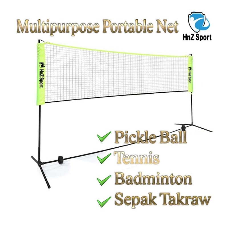 portable standard height badminton net badminton stand court 3 meter ...