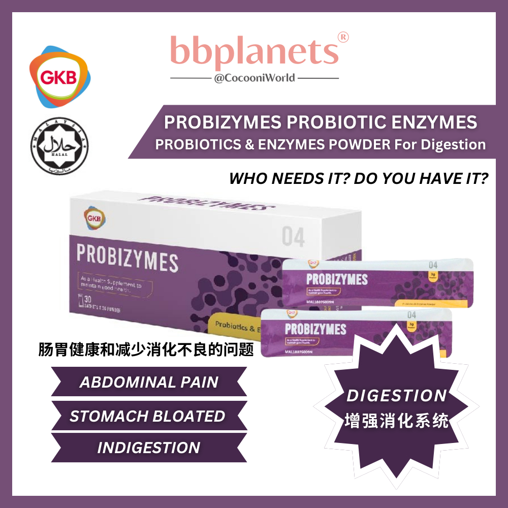 GKB Probizymes Probiotics Enzymes 5s/30s (EXP.04/26) Improve Digestion ...