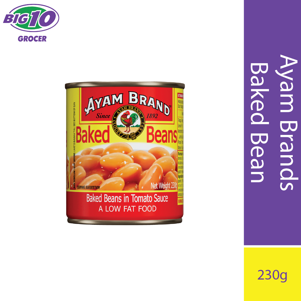 Ayam Brand Baked Beans in Tomato Sauce (230g) | Shopee Singapore