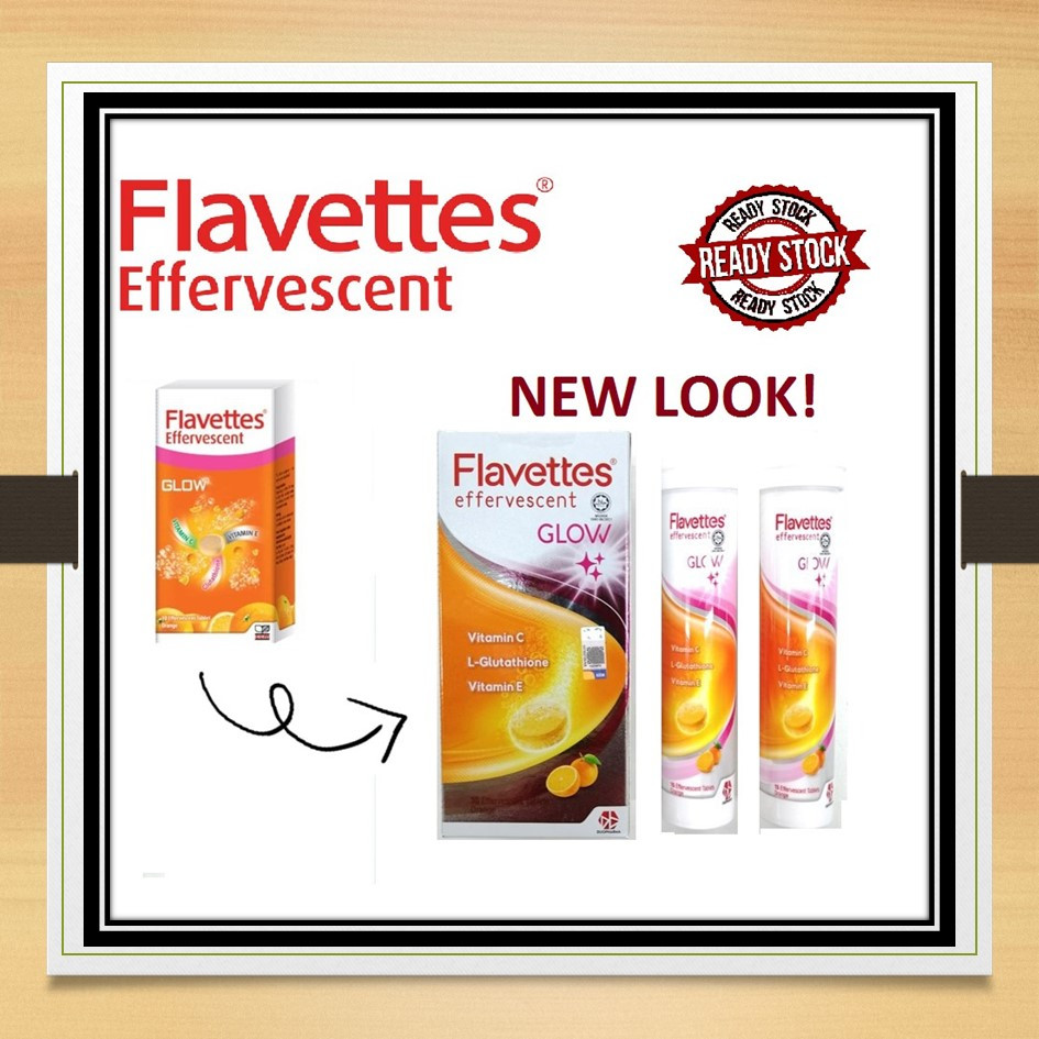 [EXP:06.2025] FLAVETTES EFFERVESCENT GLOW GLUTATHIONE + VITAMIN C ...