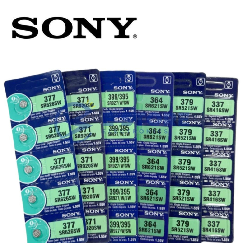 SONY SR416SW/SR521SW/SR621SW/SR626SW/SR920SW/SR927SW Watch Silver Oxide ...