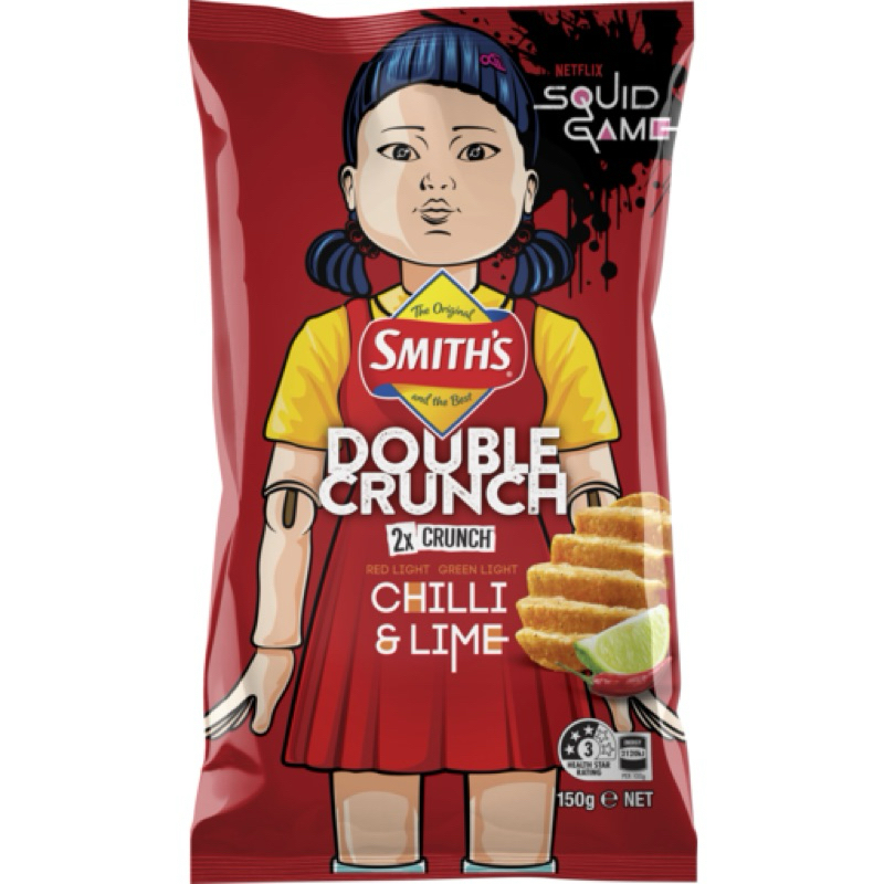 Smith’s Double Crunch Netflix Squid Game Chili and Lime ‍ / Crispy ...