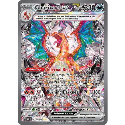 Charizard EX / Special Illustration / 223/197 / English Obsidian Flames ...