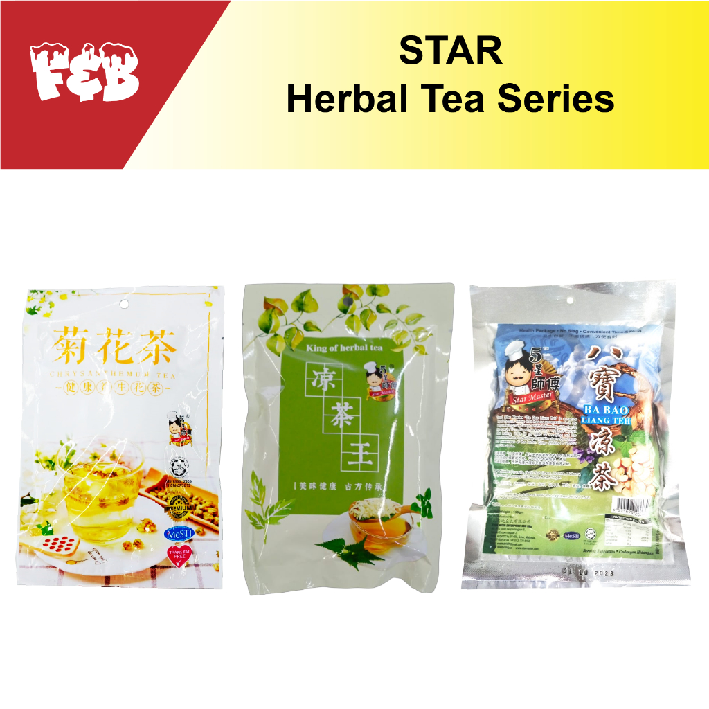 Star Master Chrysanthemum Tea (130g) / Ba Bao Liang Teh (150g) / King Of Herbal Tea 凉茶王 (60g ...