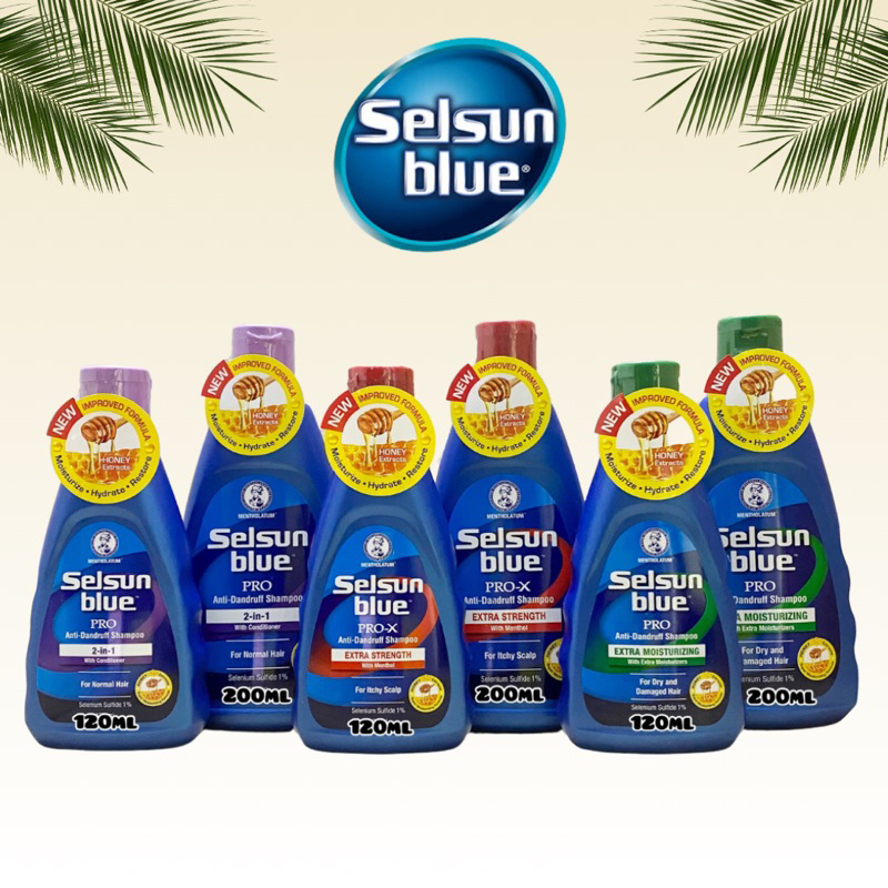 Selsun Blue Pro-X Anti-Dandruff Shampoo 120ml / 200ml - Extra Strength ...