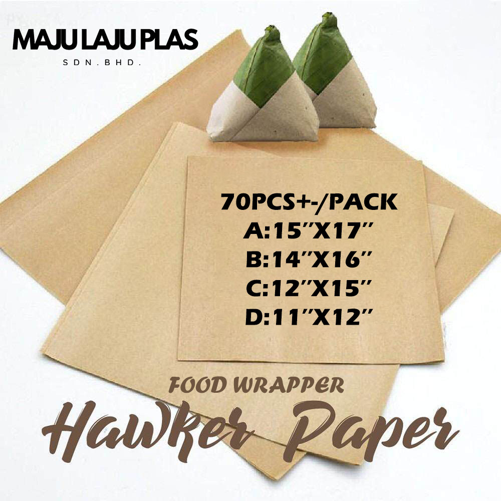 Tapau-fat Rice WRAP PAPER/ KANDAR Rice/FOOD WRAPPER/ HAWKER BROWN PAPER ...