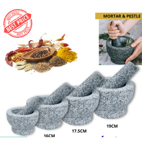 Mortar and pestle / Lesung Batu / Guacamole Salsa Maker ( Nature ...