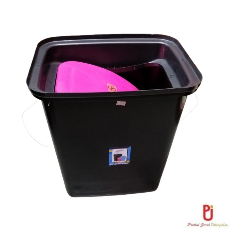 Swing Top Dustbin/Recycle Dustbin/Flip Top Bin/Tong Sampah | Shopee ...